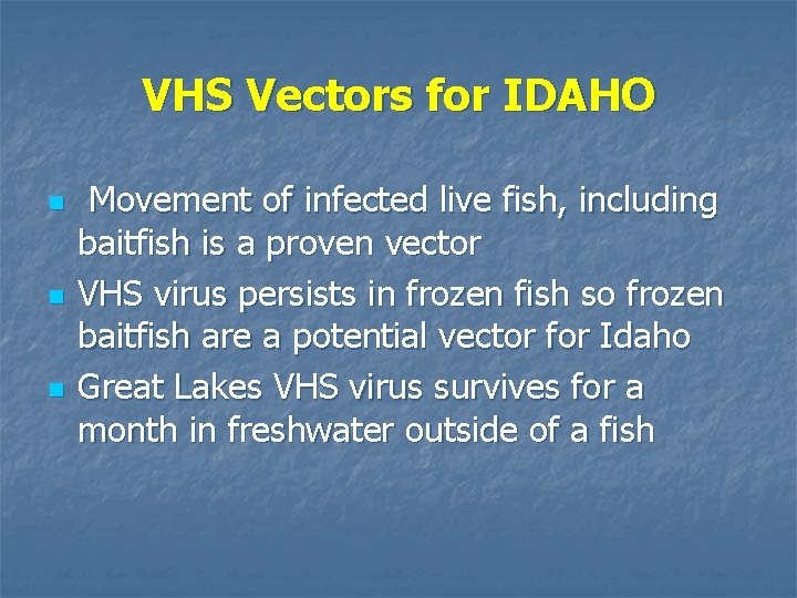 VHS in the Great Lakes and what this
