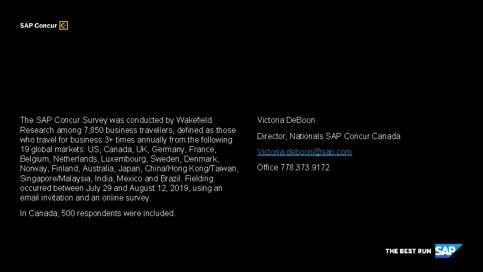 Victoria De Boon Director Nationals SAP Concur Canada