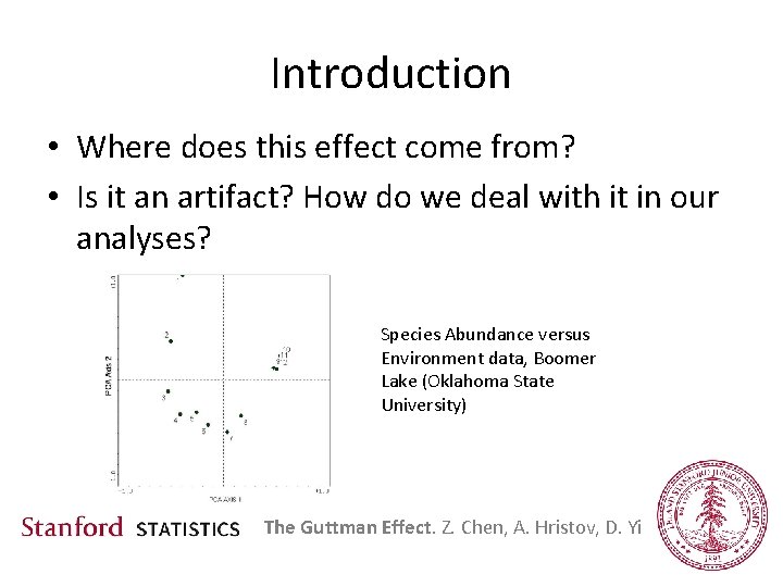 Exploring the Guttman Effect Statistics 300 Zhao Chen