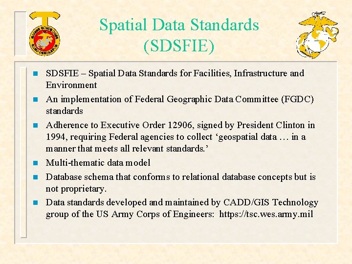 Camp Pendleton GIS Presented by David Toney Geographer