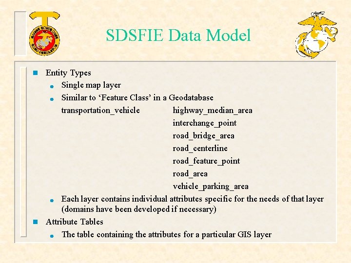 Camp Pendleton GIS Presented by David Toney Geographer
