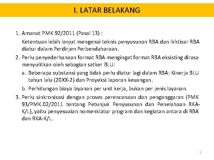 PENYUSUNAN RBA BLU Direktorat Pembinaan PK BLU Bimtek