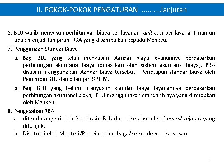 PENYUSUNAN RBA BLU Direktorat Pembinaan PK BLU Bimtek