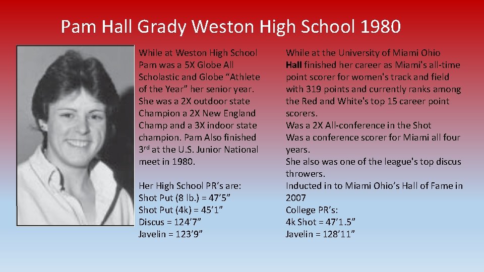 Alison Culley Ellsworth Foxborough H S 1998 Here