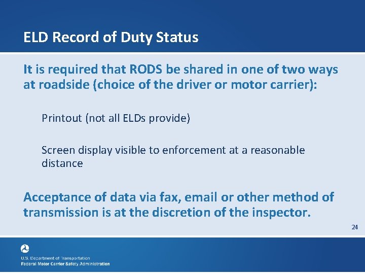 FMCSA Overview Mark Oesterle Wisconsin Division Administrator February