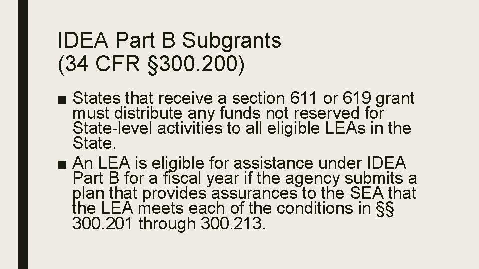 OSEP PRESENTATION TO MICHIGANS INTERMEDIATE SCHOOL DISTRICTS Charlie