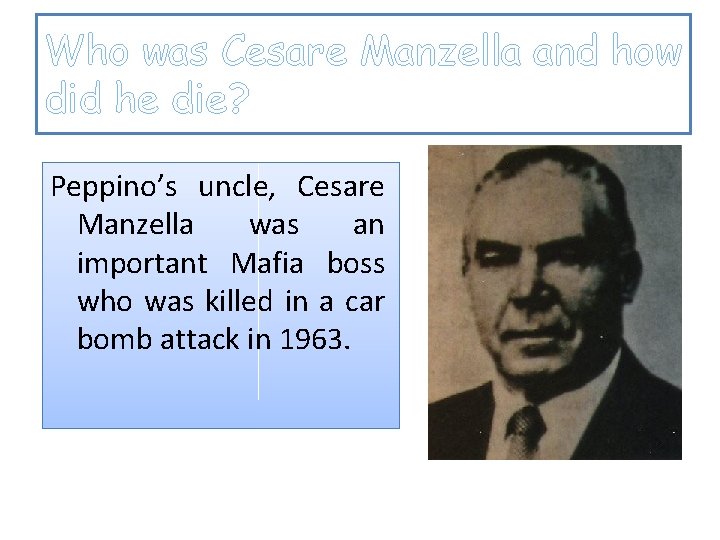 Peppinos life Realizzato da Fabio Militello Classe I