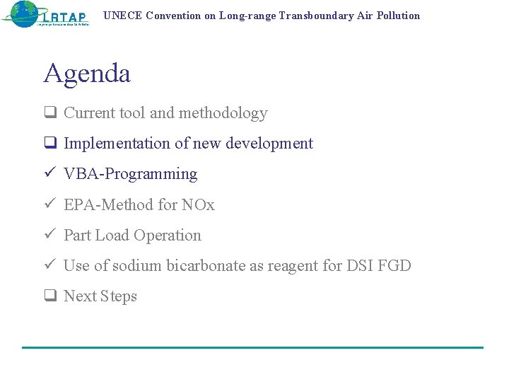 UNECE Convention on Longrange Transboundary Air Pollution Improvements