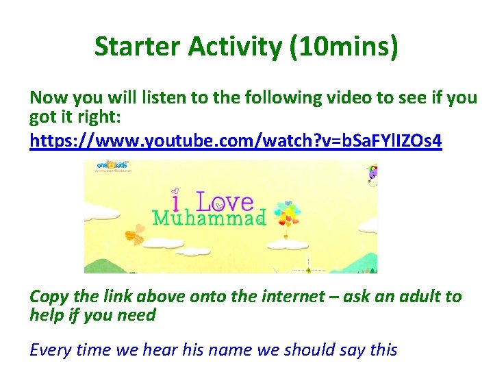 Group 1 Islamic Studies Lesson Plan Speaking the