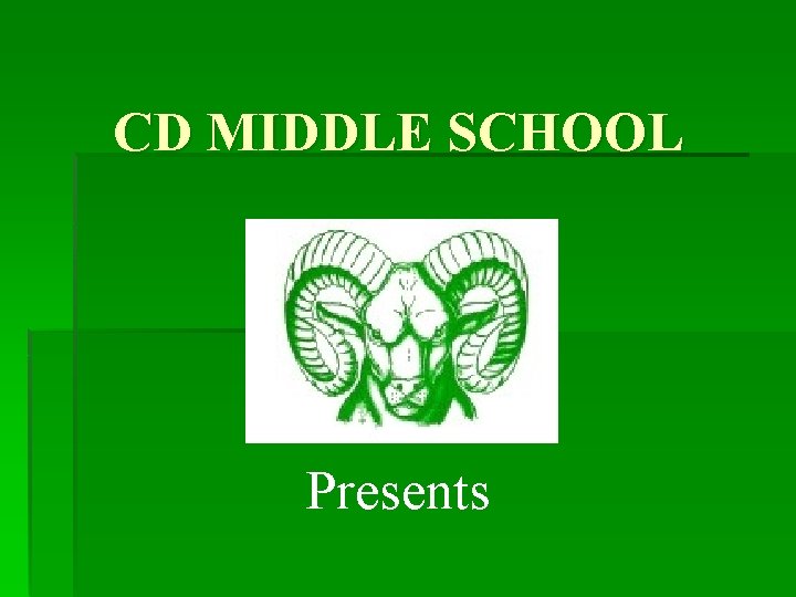 CD MIDDLE SCHOOL Presents 2007 2008 Fashion Show