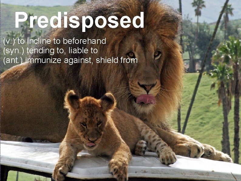 Vocabulary Lesson 1 Admonish v To caution or