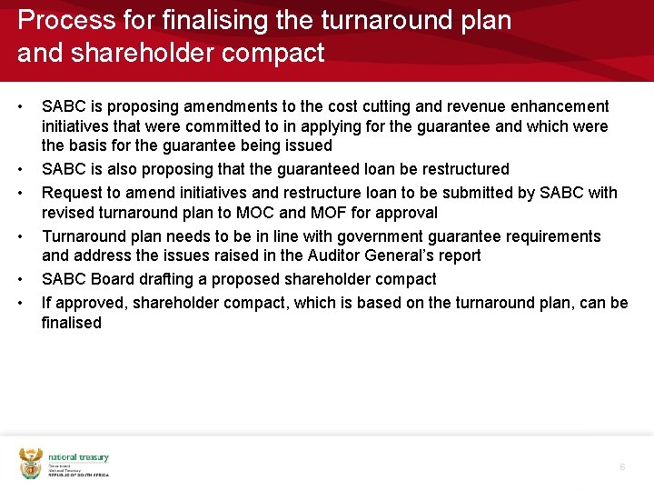 PROGRESS REPORT ON THE SABC Presenter Avril Halstead