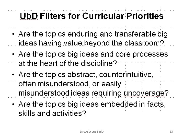 Identification and Articulaton of Enduring Student Learning Outcomes