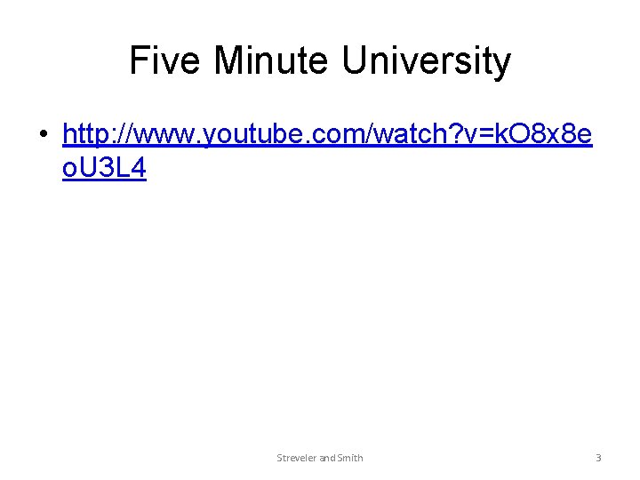 Identification and Articulaton of Enduring Student Learning Outcomes
