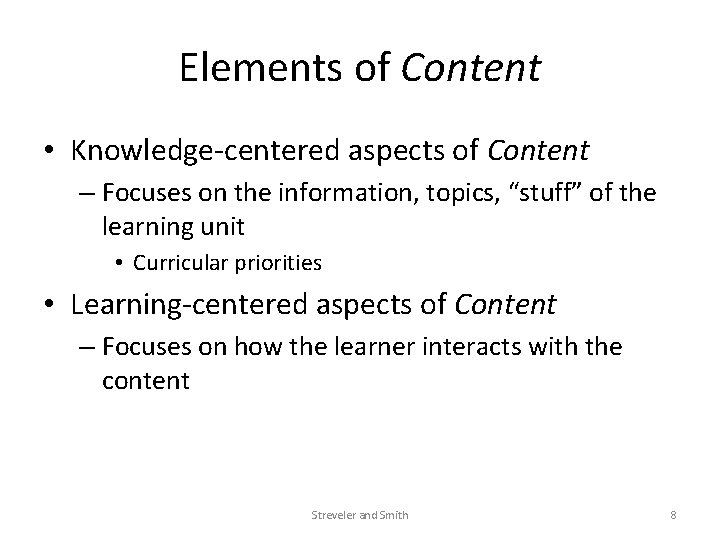 Identification and Articulaton of Enduring Student Learning Outcomes