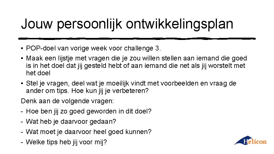 Les 11 Keuzedeel Ondernemend Gedrag Mevrouw van GorpMensch