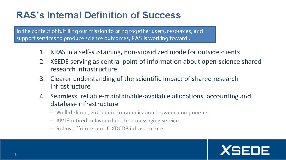 Resource Allocations Service RAS June 12 2018 David