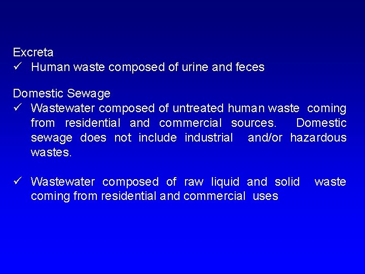 Sanitation and Health NEGROS WATER SUMMIT February 27