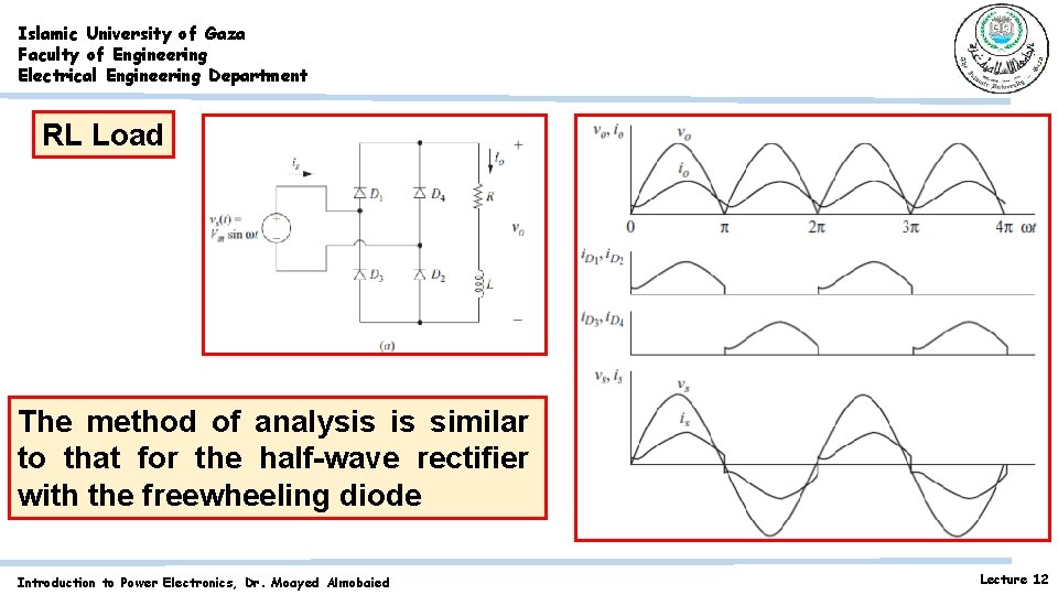 Islamic University of Gaza Faculty of Engineering Electrical