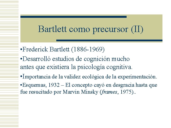 Esquemas y Marcos Acerca de la universalidad y