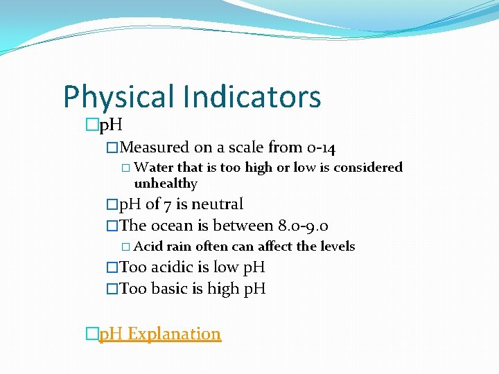 Water Quality 8 E 1 3 Predict the