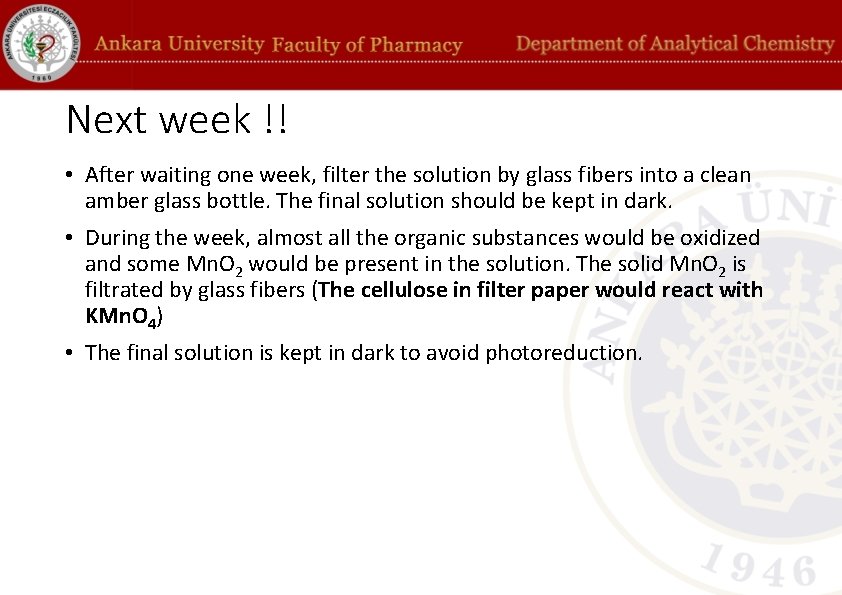 Redox Titrations Permanganometry Redox Titrations and Permanganometry KMn