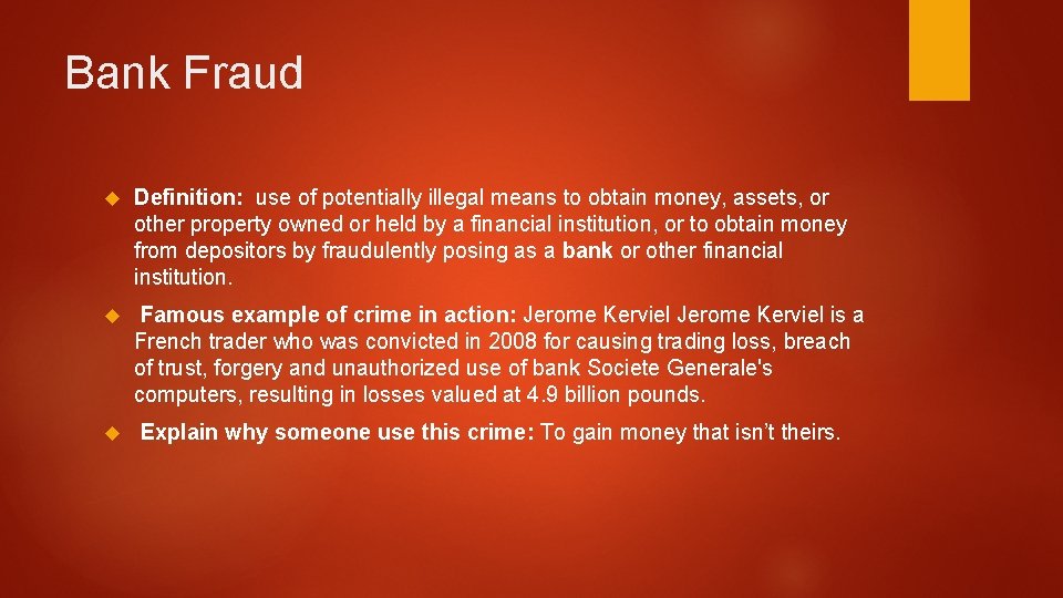 White Collar Crimes BY EMMA LUCCIOLA White Collar