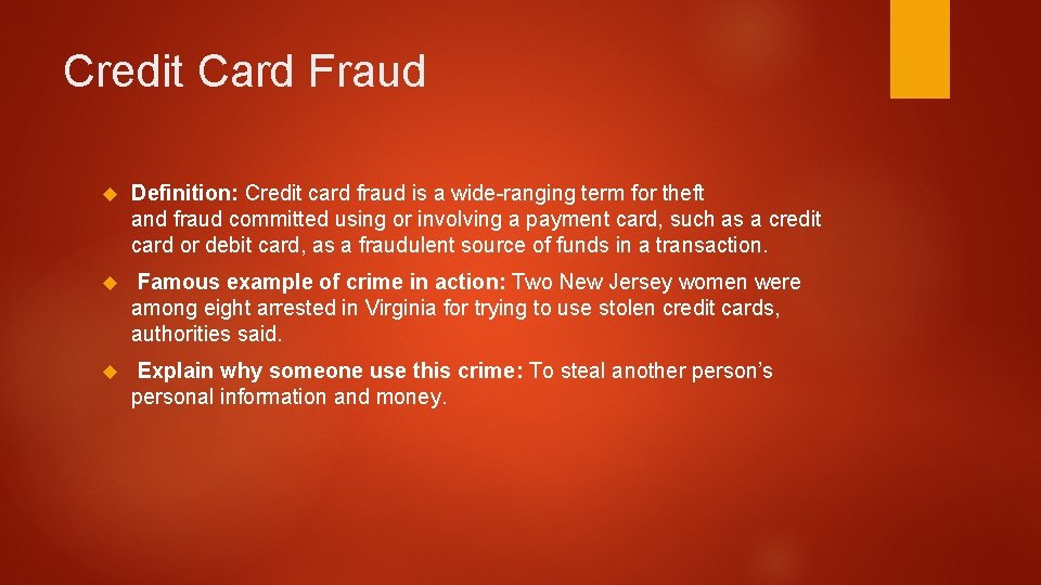 White Collar Crimes BY EMMA LUCCIOLA White Collar