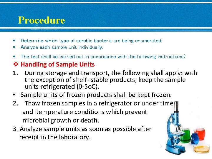 Lab 3 Determination of Aerobic colony count in