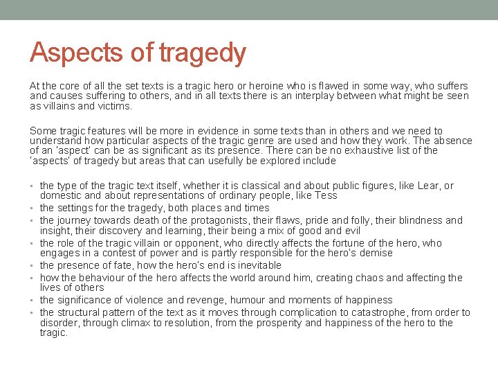 Welcome to English Literature A Level Why choose