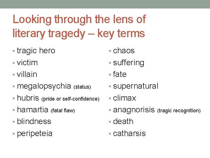 Welcome to English Literature A Level Why choose