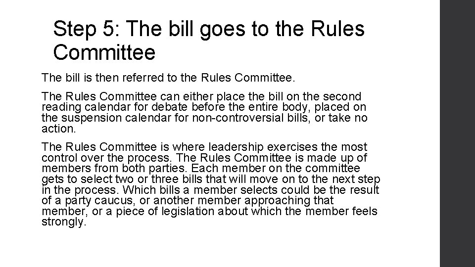 How a Bill Becomes a Law at the