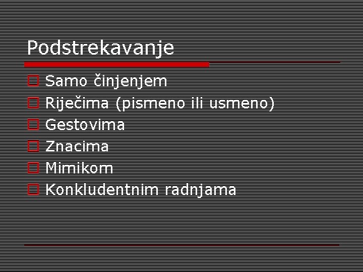 KRIVINO RAVO II PODSTREKAVANJE Prof dr Borislav Petrovi