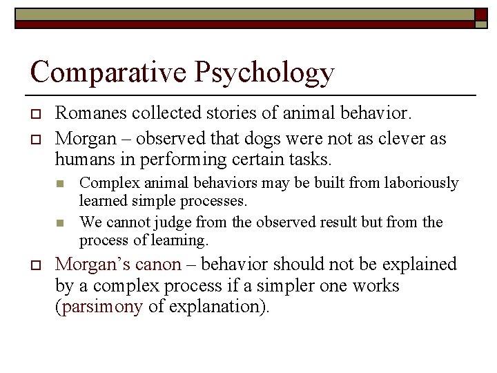 PSY 402 Theories of Learning Chapter 1 What