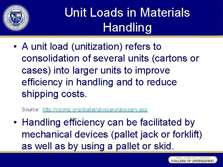 Chapter 11 Packaging and Materials Handling Learning Objectives