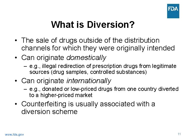 Protecting the U S Drug Supply Chain Sangeeta