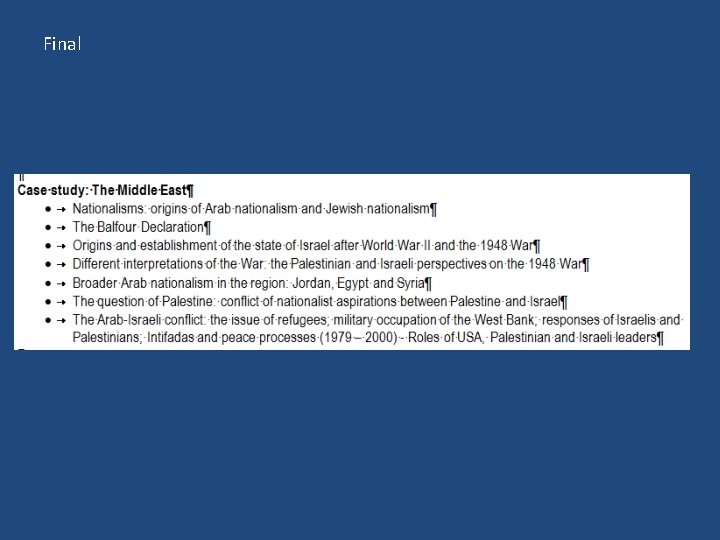 CAPS FET History Introduction to the curriculum writing