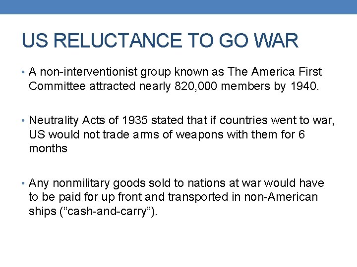 THE INTERWAR ERA AMERICA BEFORE THE WAR TIMELINE
