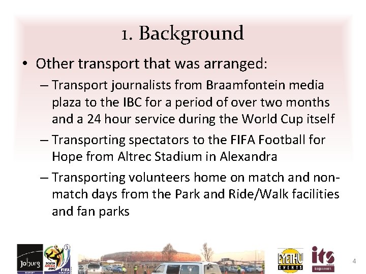 2010 FIFA World Cup TM South Africa Transport