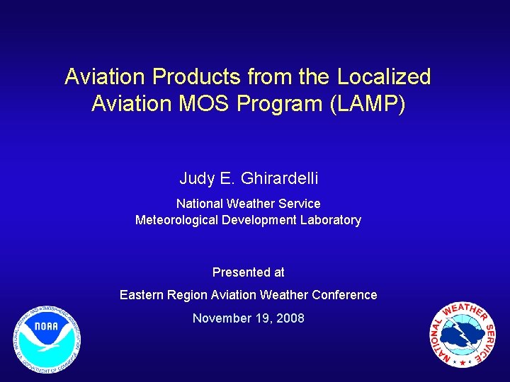 Aviation Products from the Localized Aviation MOS Program