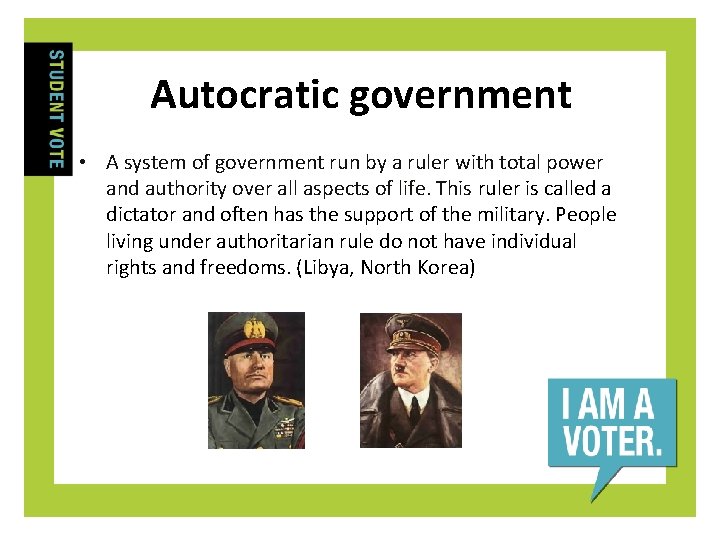 Lesson 1 Governance What is government The people