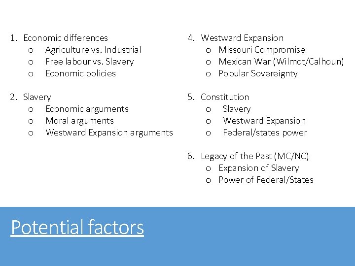 Lesson 1 Westward Expansion Slavery Constitution Economic Legacy