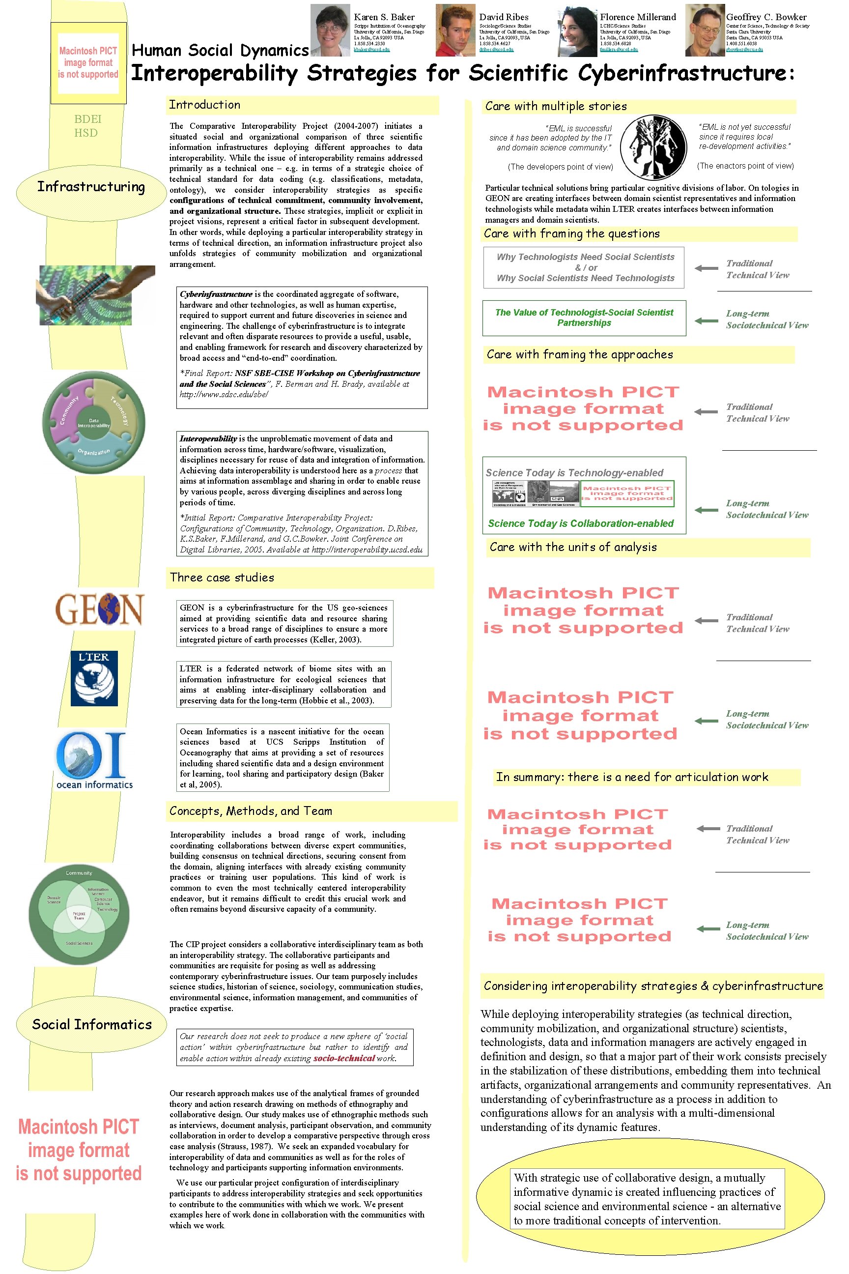 Human Social Dynamics Karen S Baker David Ribes