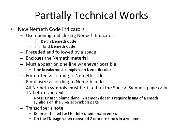 Braille Formats 2011 Clarifying The Code CTEBVI Workshop