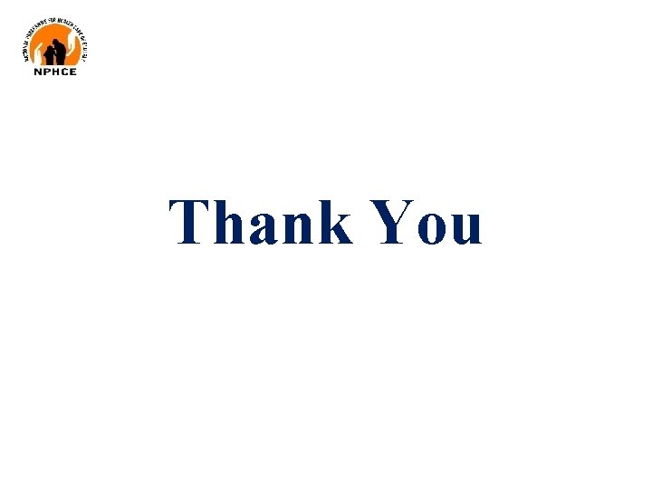 National Program for Health Care of Elderly NPHCE