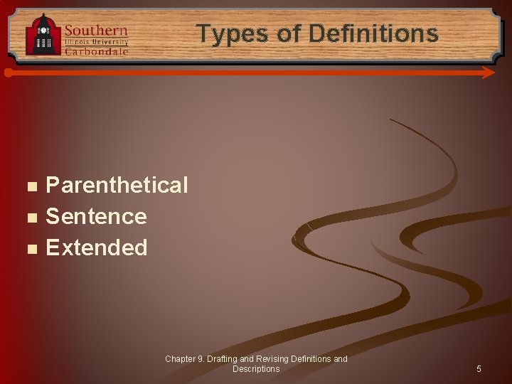 Chapter 9 Drafting and Revising Definitions and Descriptions