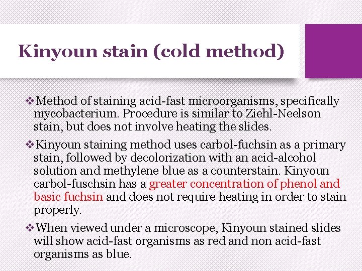 Gram Stain v Differential stain Hans Christian Gram