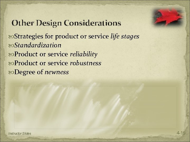 Chapter 4 Product and Service Design Mc GrawHillIrwin