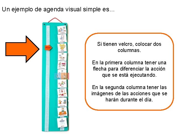 ELABORANDO LAS RUTINAS AGENDA VISUAL Mara Teresa Bravo