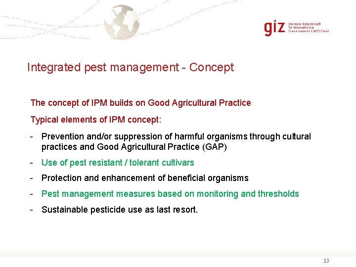 Modules on Sustainable Agriculture 10 MOSA Sustainable Plant